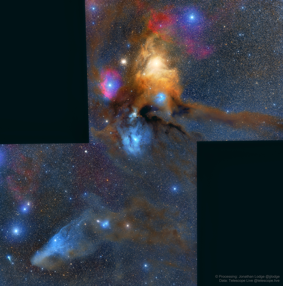 Rho Ophiuchi and the Blue Horsehead Nebula | Telescope Live